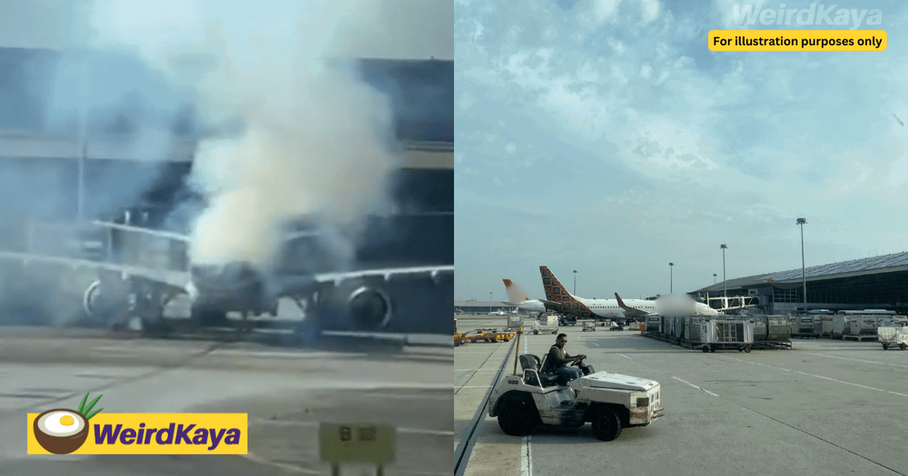 Plane Seen Emitting White Smoke at KLIA, Turns Out To Be APU ...