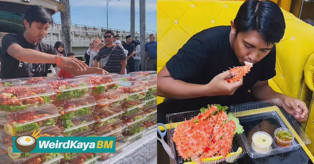 Suami Isteri Meniaga King Crab RM85, Laris Terjual Hingga 150 Ekor ...