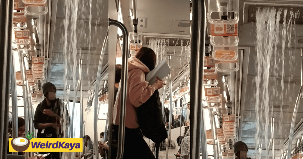 Water Pours Into LRT Train Carriage Due To Heavy Rain, Turning It Into ...