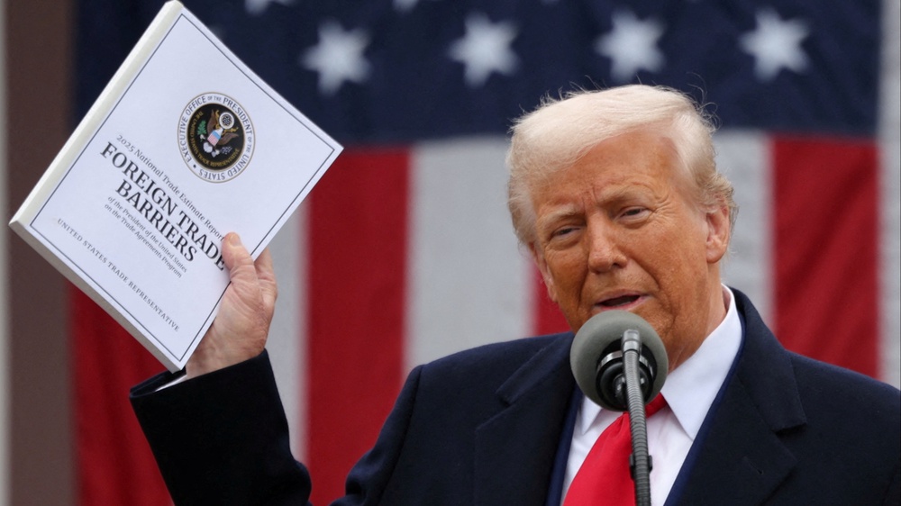 Trump reveals reciprocal tariffs: 34% on China, 24% on Japan