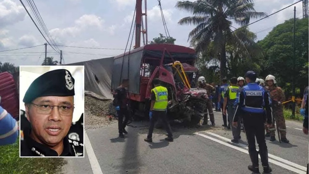 Nahas FRU: Lori Pasir Alami Kegagalan Fungsi Stereng - Polis