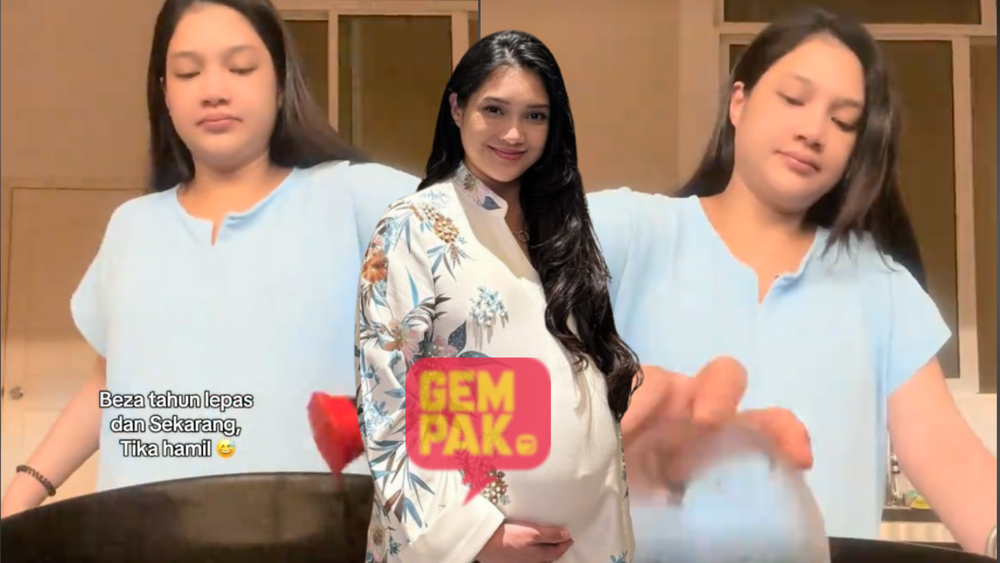 Masih Rajin Masak Dalam Keadaan Sarat Mengandung, Netizen Doa Atikah Suhaime Mudah Bersalin ...