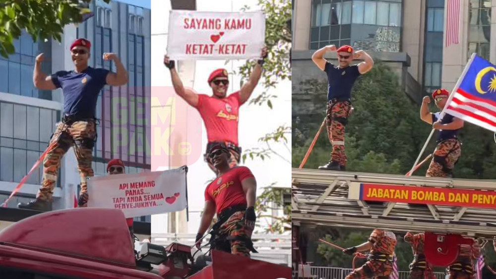 Abang-Abang Bomba Viral Lagi, Kali Ni Tayang Sepanduk 'Sayang Kamu ...