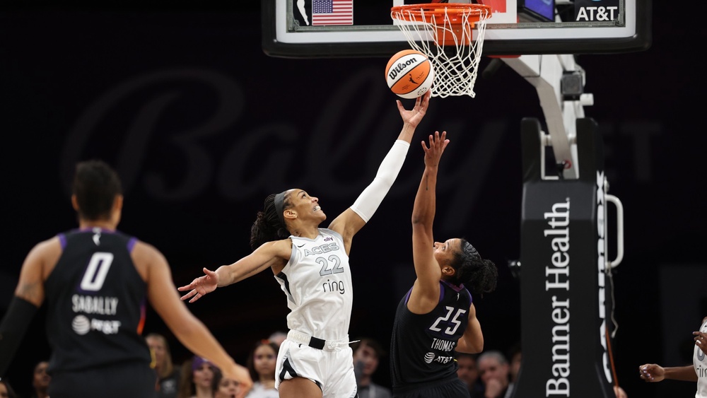 Wilson’s game-winner lifts Aces over Mercury