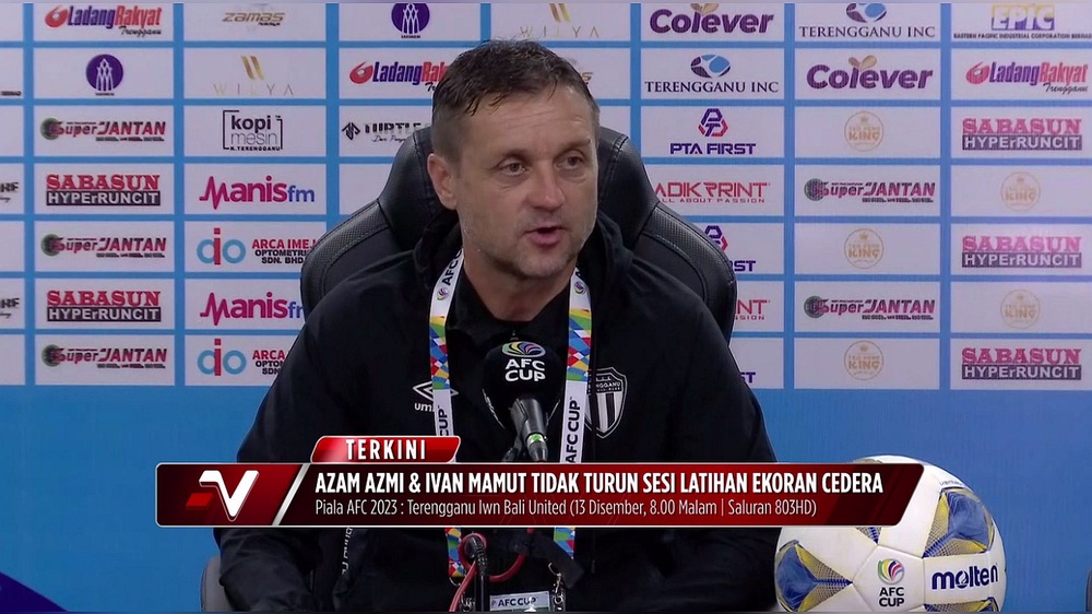 Piala AFC: Ivan Mamut, Azam Azmi tidak jalani latihan bersama pasukan