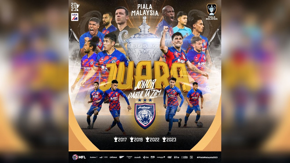 JDT pastikan kejuaraan quadruple berganda di SNBJ