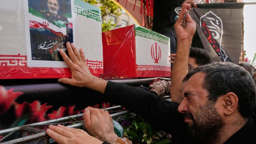 Iran holds state funeral for top brass slain in war with Israel