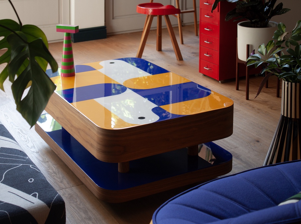 A Delightful Surprise Hides on Top of These Colorful Tables