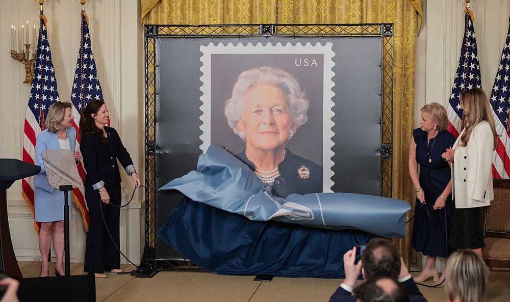 Melania Trump Unveils New Postal Stamp Honoring Former First Lady