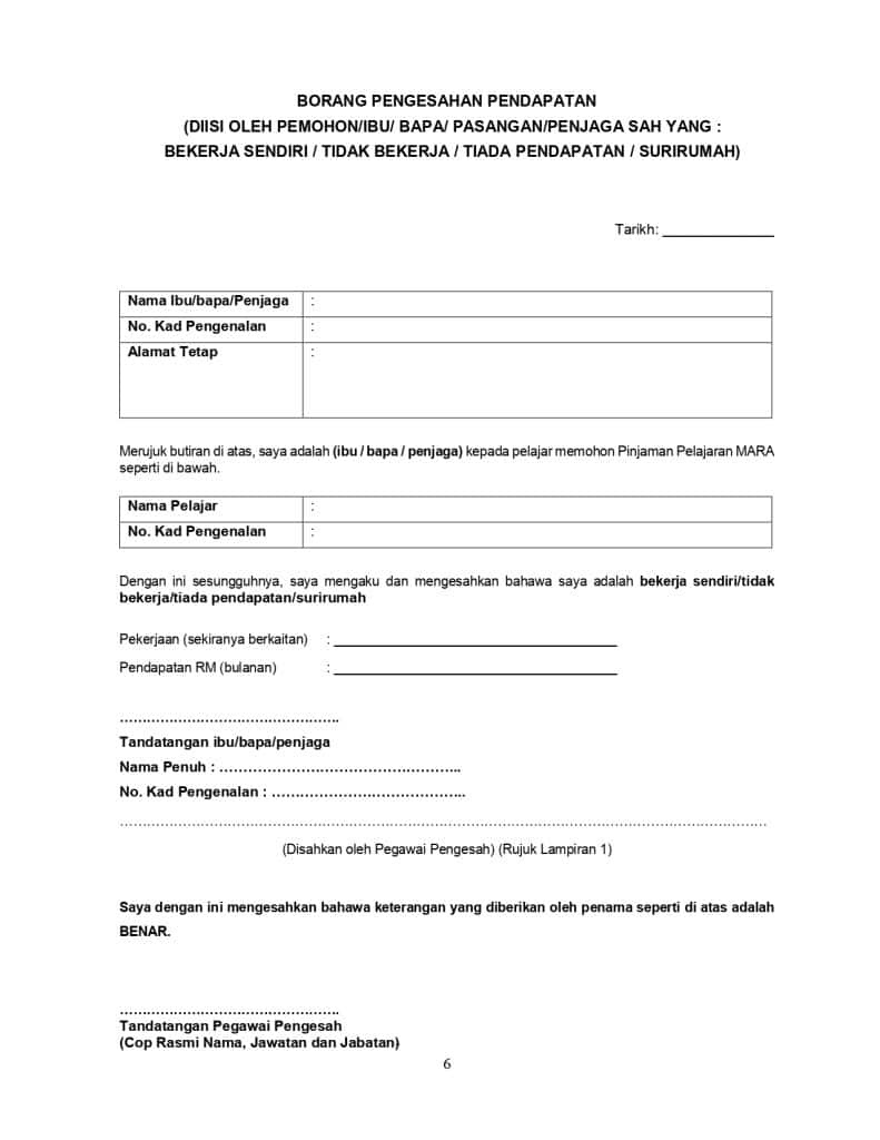 Borang Pengesahan Pendapatan: Muat Turun Template & Contoh - Newswav