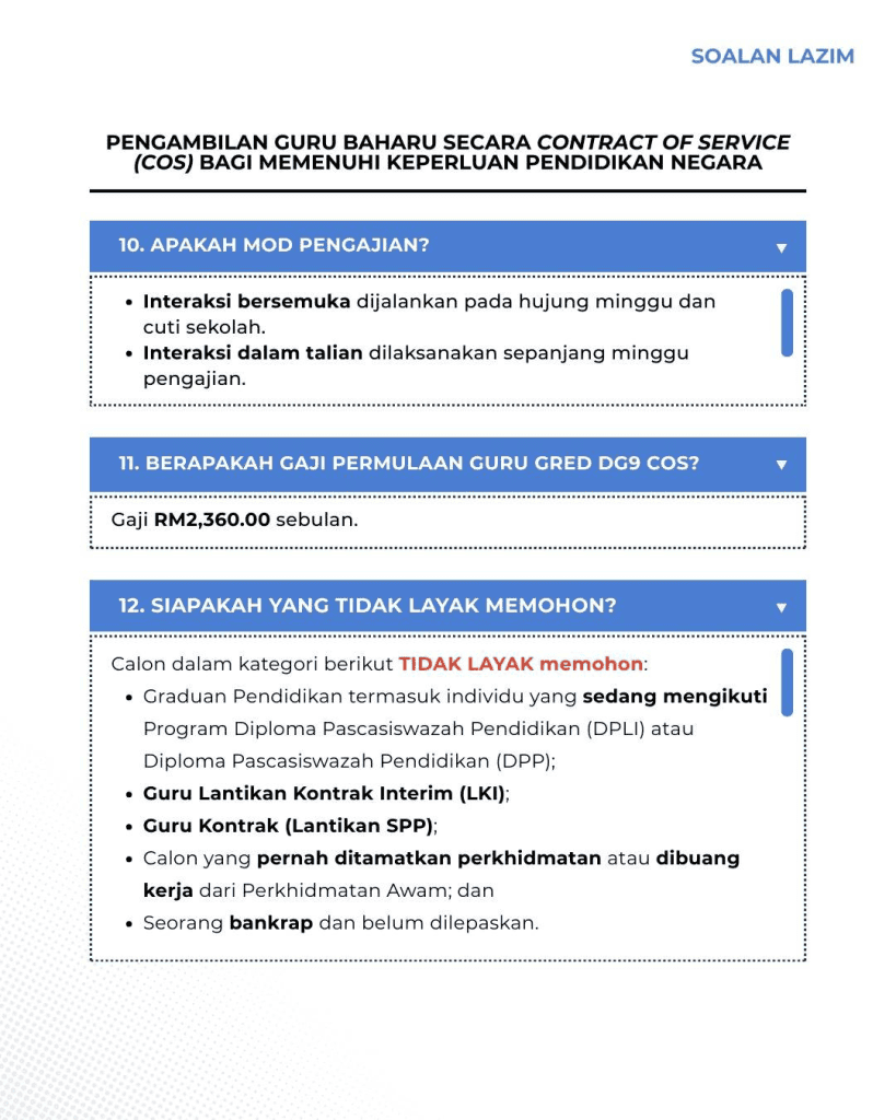 Hebahan Pengambilan Guru KPM 2026 DG9 (CoS) PDPP - Newswav