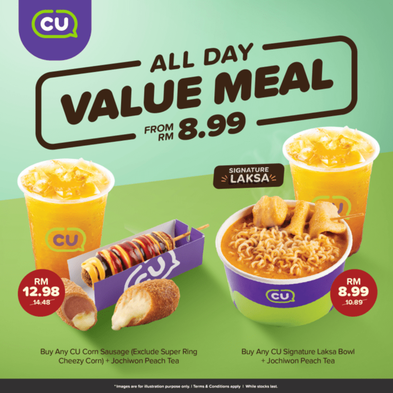 CU All Day Value Meals as Low as RM8.99