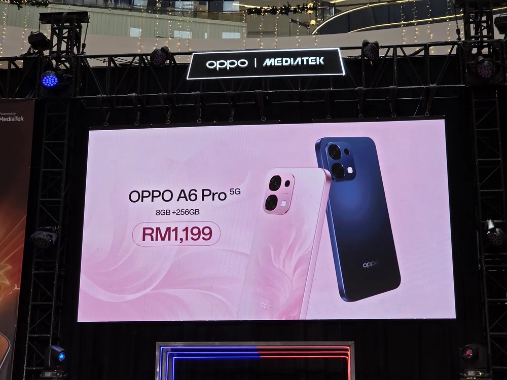 OPPO A6 Pro 5G officially goes live for RM1,199 and comes in two colors in Malaysia