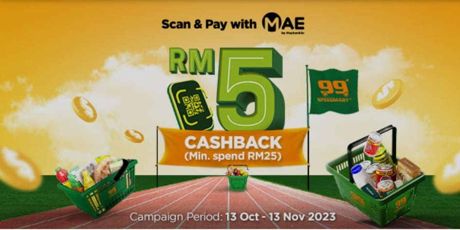 Maybank Scan & Pay Campaign Offers RM5 Cashback For 99 Speedmart Spend