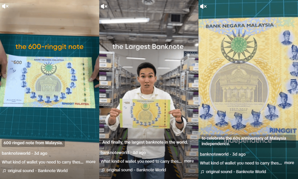 Malaysia’s Rare RM600 Banknote Resurfaces In Viral Video