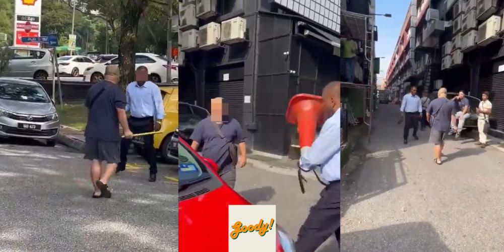 WATCH: Viral Video Captures Intense Parking Lot Brawl Between Two Men In KL