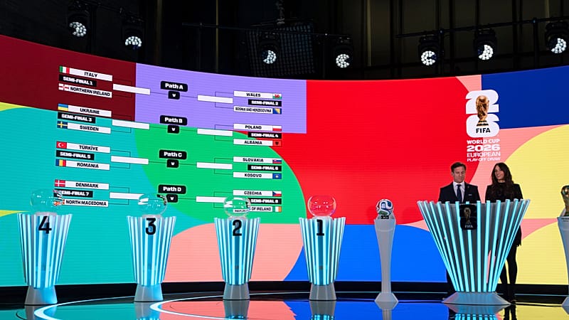 Sixteen European national football teams to battle for four World Cup ...