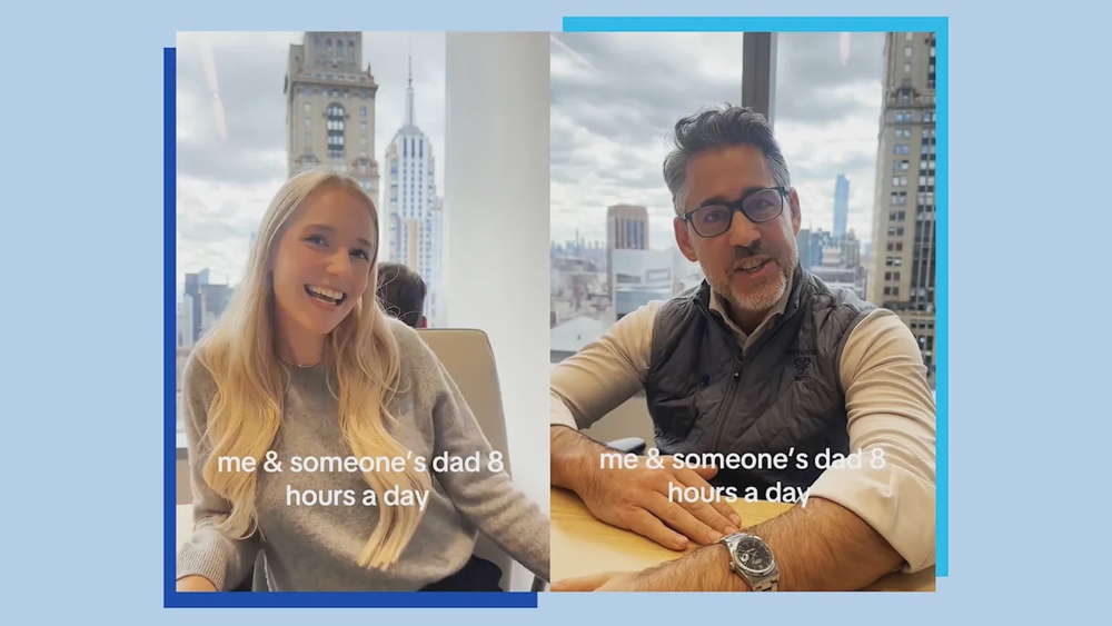 This TikTok trend captures the delight of intergenerational work friends