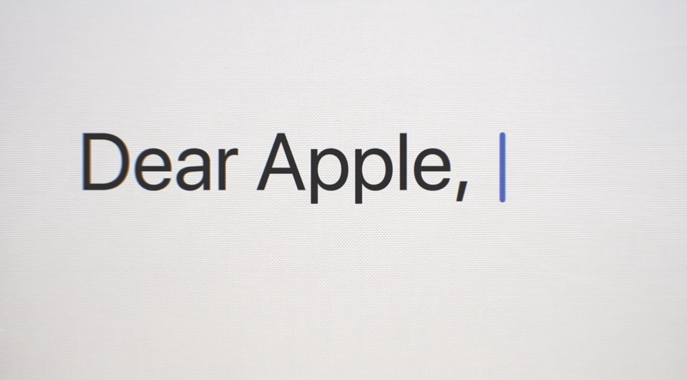 'Dear Apple'