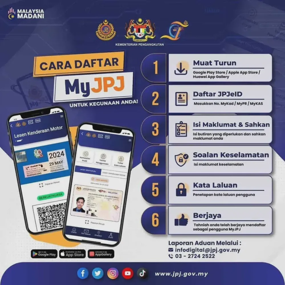 How to Renew Your Driving License Online with MyJPJ App