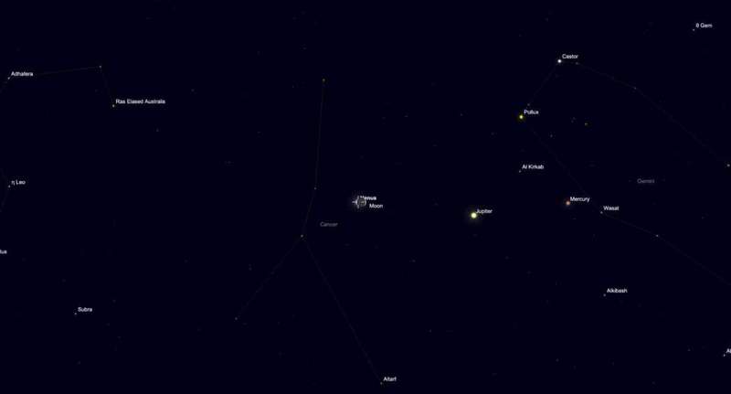 A Crescent Moon and Three Planets Create a Stunning After-Sunset Sky ...