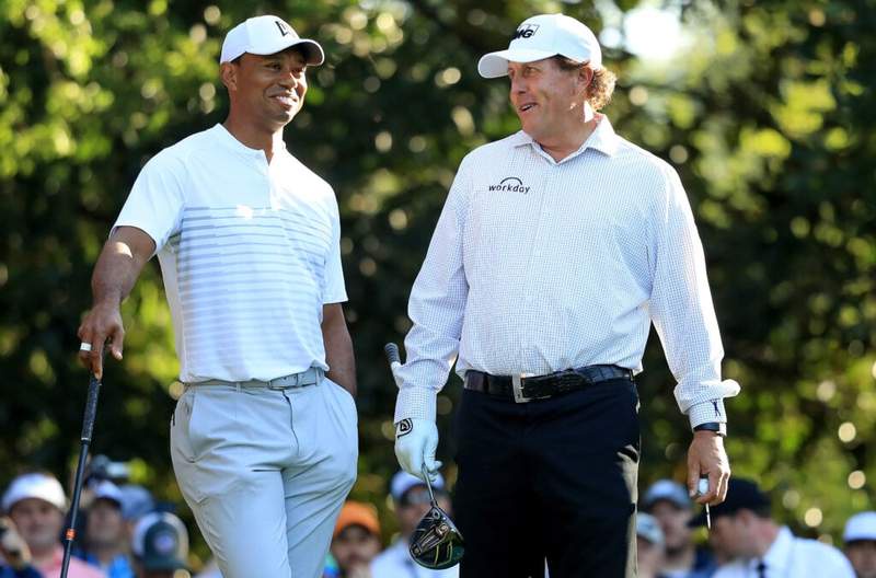Phil Mickelson and Tiger Woods make opposite Open Championship ...