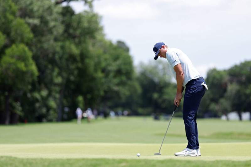 How Ludvig Aberg got on in his first round after changing to a mallet ...