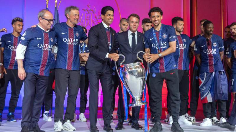 In pictures: Paris hosts PSG victory parade after back-to-back ...