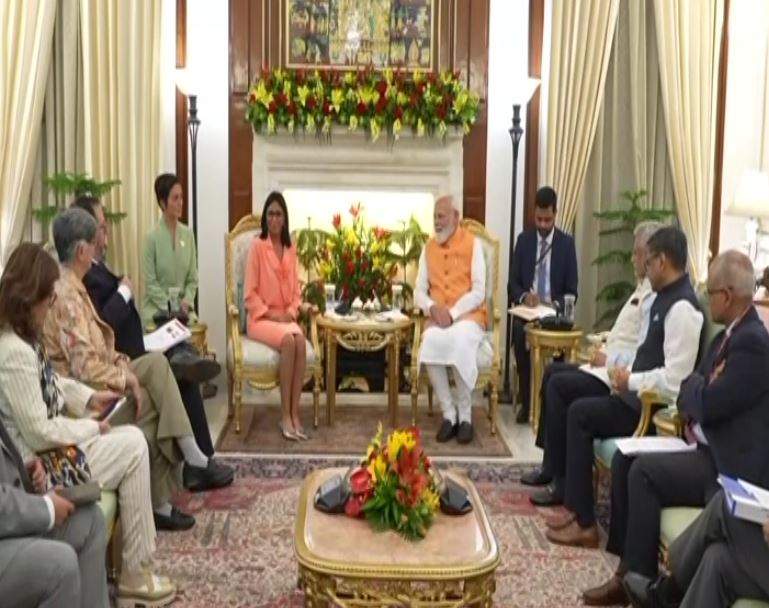PM Modi holds talks with Venezuela's Acting President Delcy Rodriguez ...