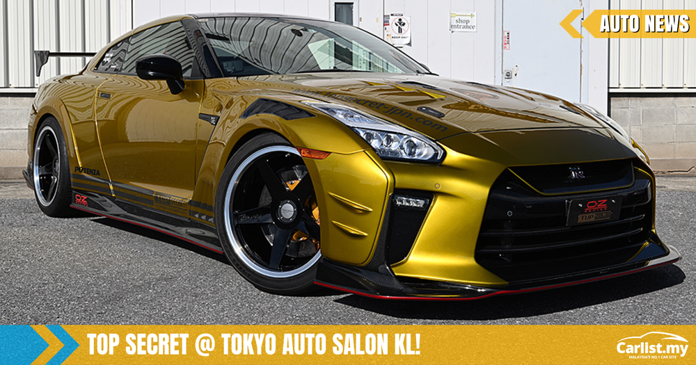 Top Secret's Nissan TS R35GTR Gold lands in Malaysia, ready for TASKL