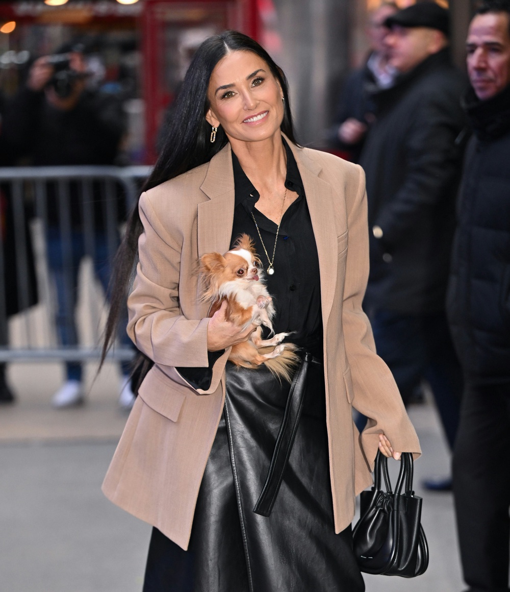 Demi Moore’s Not-So Secret Press Tour Weapon? Her Chihuahua, Pilaf