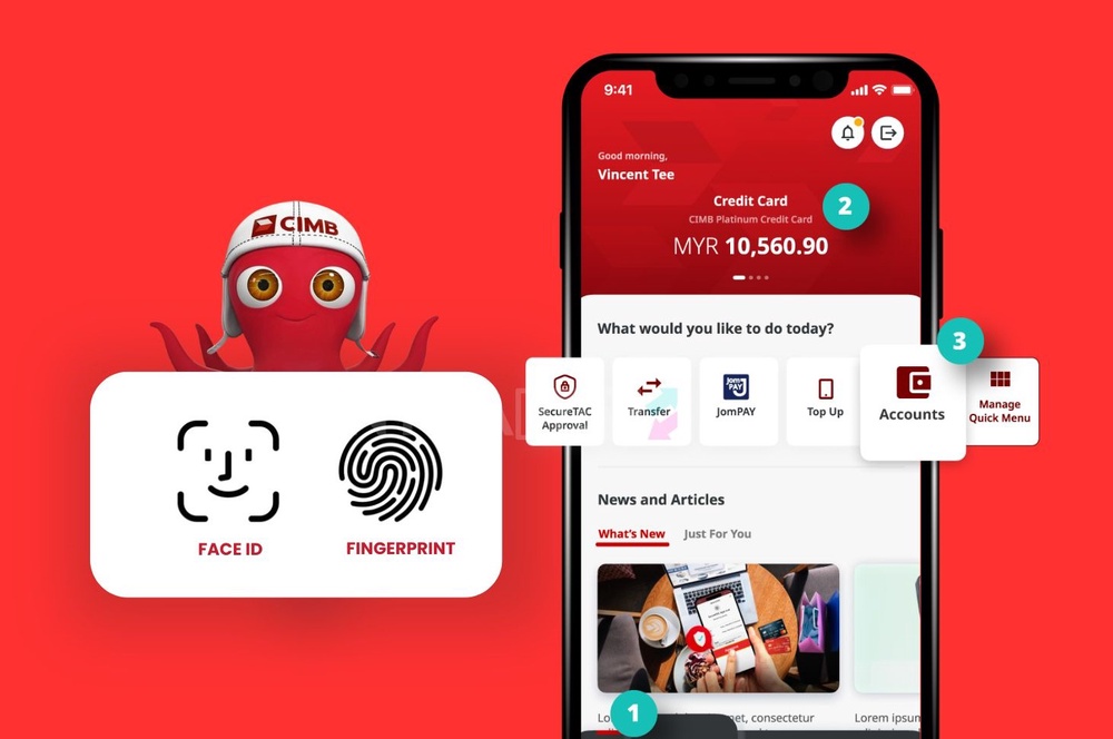 CIMB Kini Perkenalkan Akses Face ID Atau Cap Jari Pengguna!