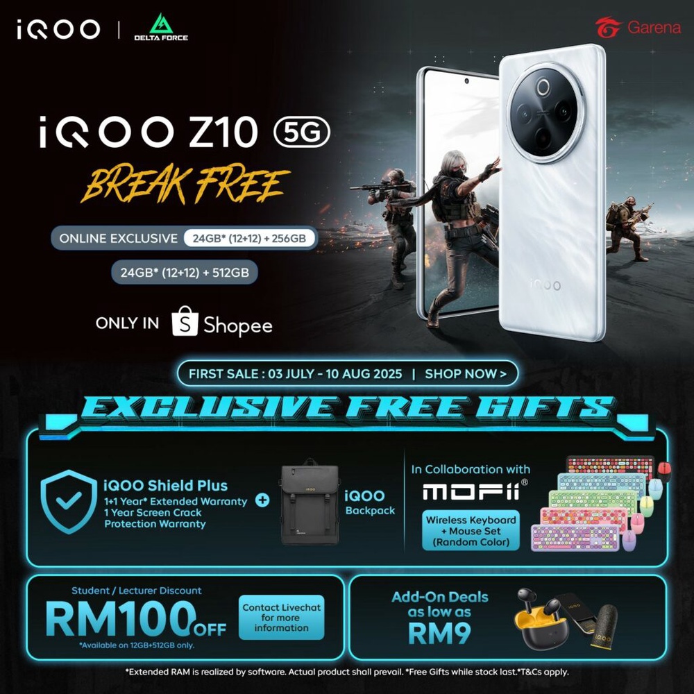 iQOO Z10 launches in Malaysia from RM1399
