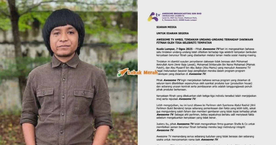 “Menjejaskan reputasi” – Awesome TV Fail Saman Terhadap Amir Raja Lawak ...
