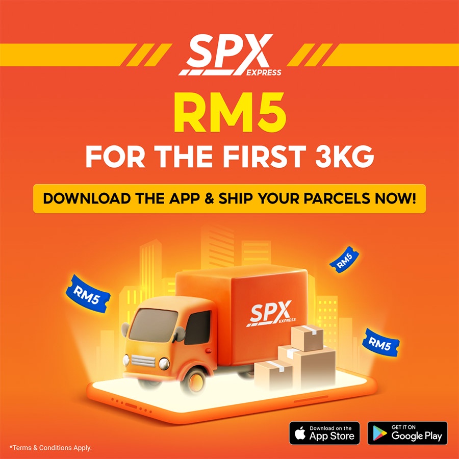 Shopee SPX Express App开放下载, 首3kg只需RM5！