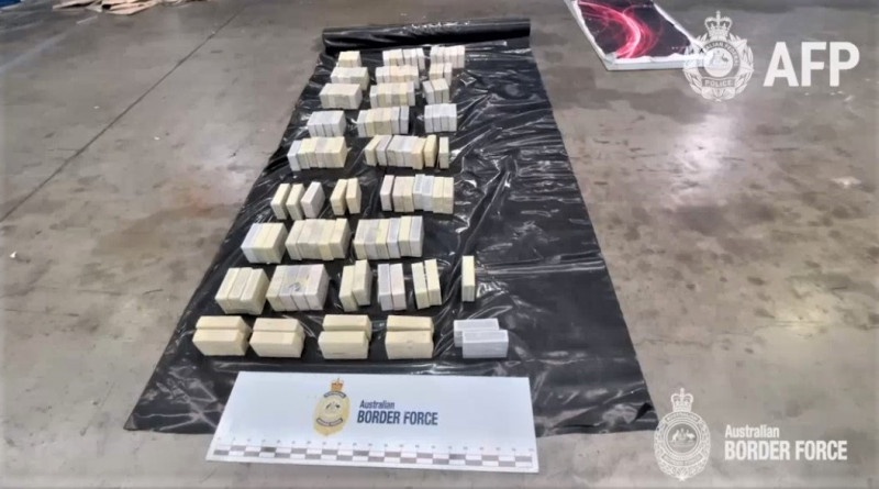 336kg heroin seized in Australia from Malaysian container: police