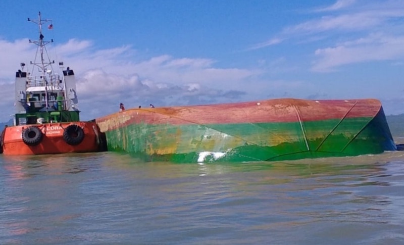 Capsized ship in Sarawak refloated, search for missing victims continues