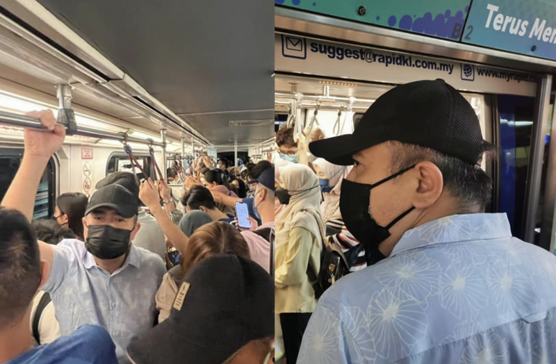 Anthony Loke pays surprise visit to LRT line during rush hour