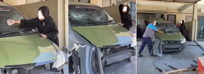 Woman smashes up car to prevent it being repossessed