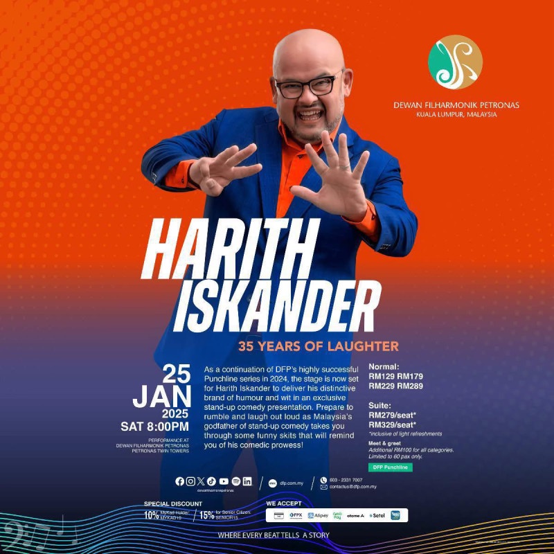Harith’s show cancelled over fears for family’s safety, says ex-wife