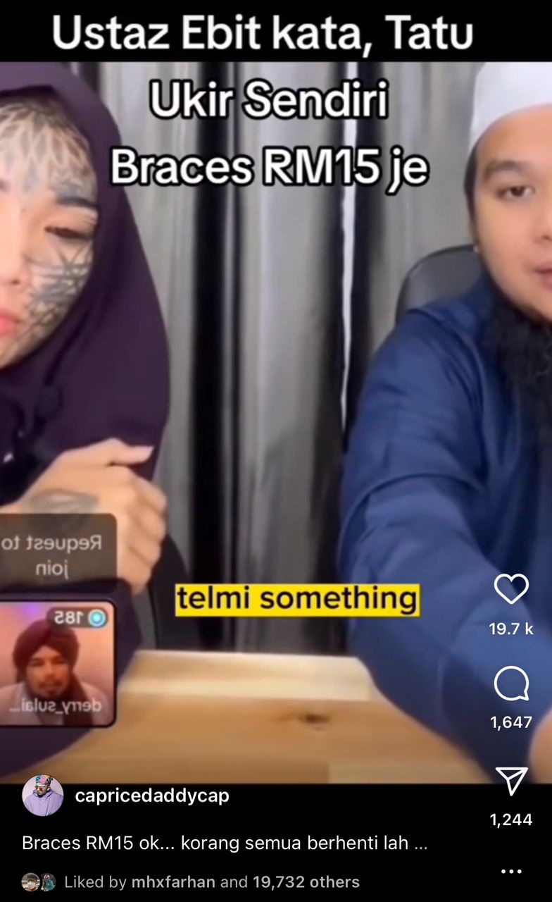 Ebit Lew Pertahan Mondy Hanya Buat Tatu Sendiri, Caprice ‘Upload’ Video Sebenar