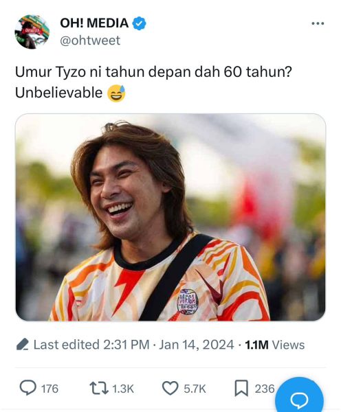 Wajah Awet Muda, Tapi Ramai Terkejut Ini Usia Sebenar Tyzo Xander?