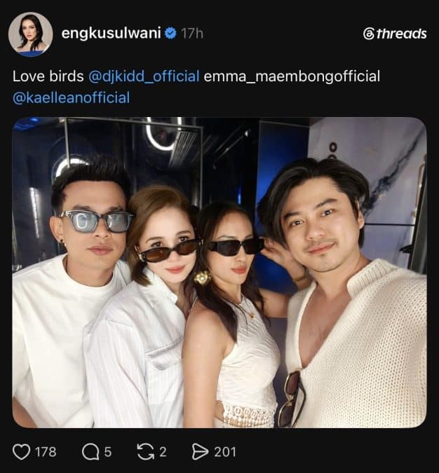 Gambar ‘Love Birds’ Emma Maembong Dan DJ Kidd Tersebar - Newswav