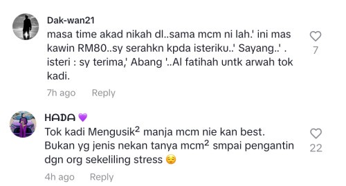 Tok kadi dipuji ceriakan majlis, usik pasangan pengantin minta panggil ...
