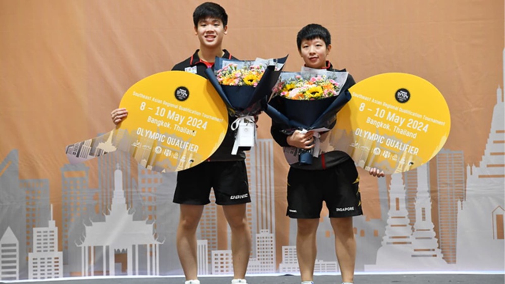 Singapore table tennis players Izaac Quek, Zeng Jian qualify for Paris ... Singapore table tennis players Izaac Quek, Zeng Jian qualify for Paris ...