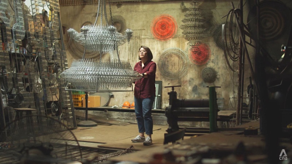 This Thai artist creates large scale works of art from unwanted scrap metal