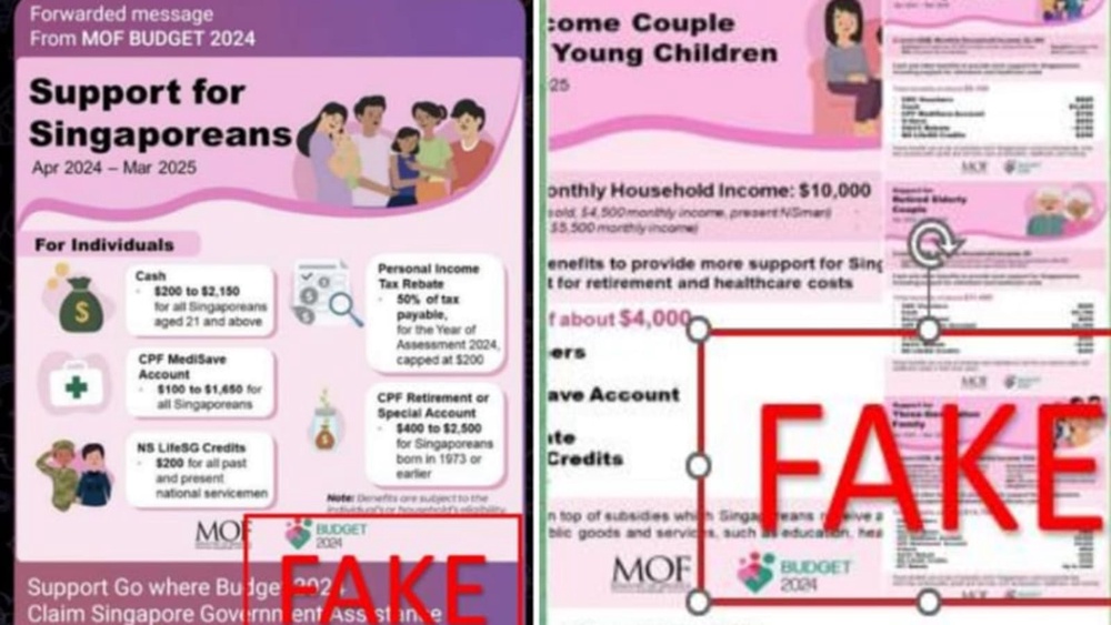 Police warn of phishing scam involving fake Budget 2024 infographics on ...