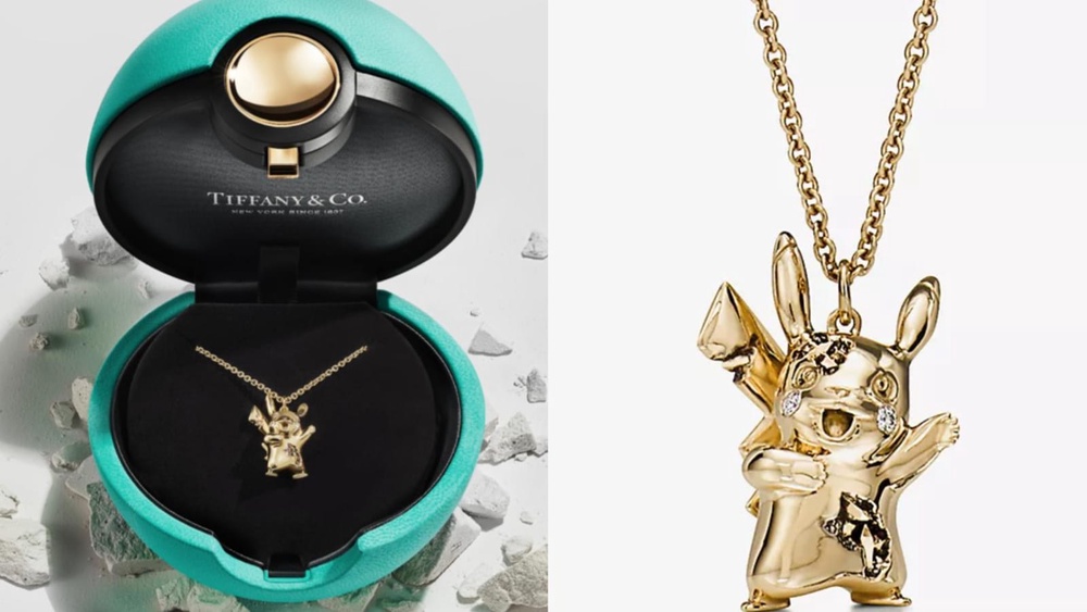 Pokemon x Tiffany & Co collaboration includes 18K yellow gold pendants ...