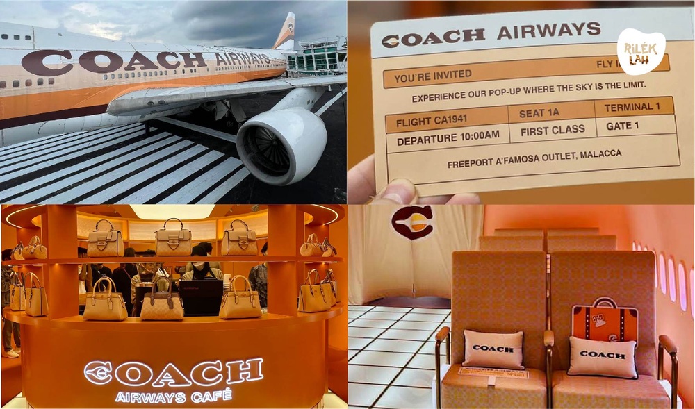 Coach Airways, Melaka - Shopping Beg Tangan Mewah Dalam Kapal Terbang ...