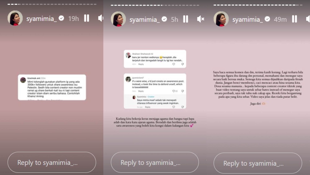 "Syamimi Post La Pasal Palestin" - Orang Ramai Persoal Pendirian ...
